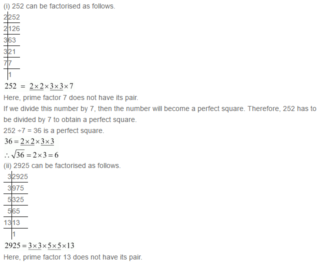 NCERT Solutions for Class 8 Maths- NCERT Solution Chapter 6 - Squares ...